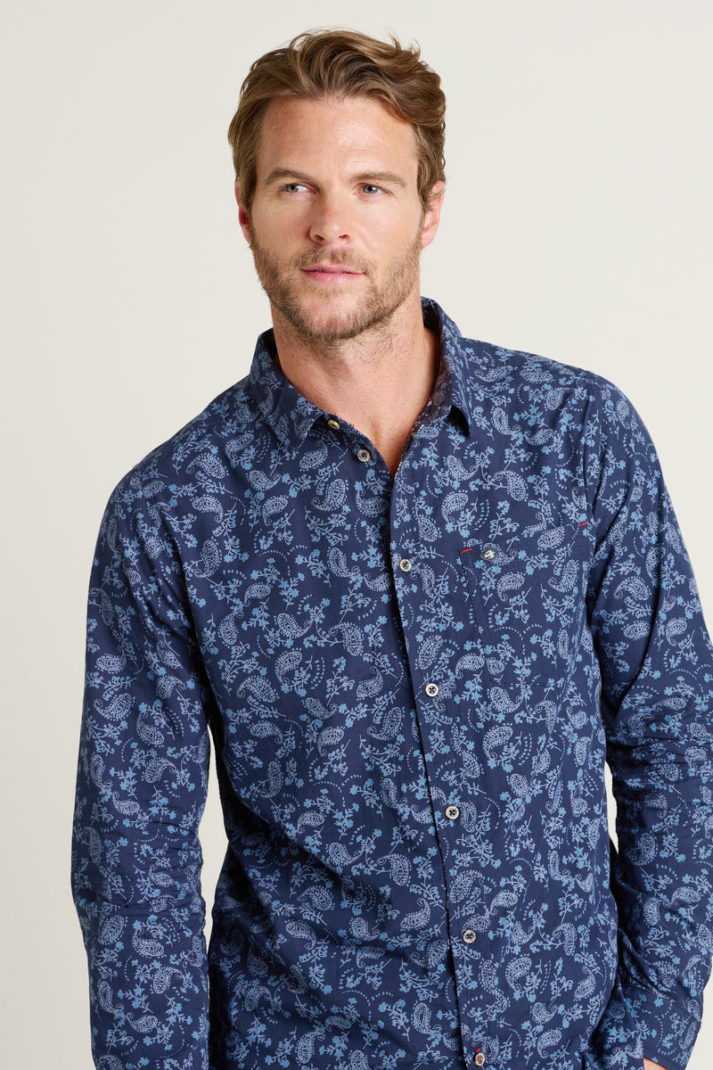 Blue Paisley Shirt – Tom & Bridget Boutique