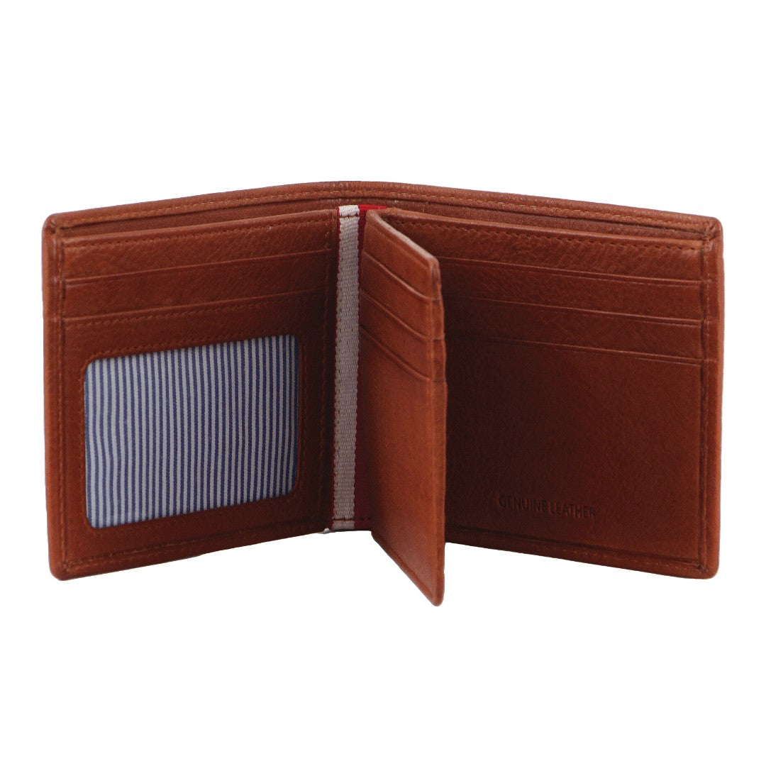 Mens Leather Bi-Fold Flap Wallet - Tan – Tom & Bridget Boutique