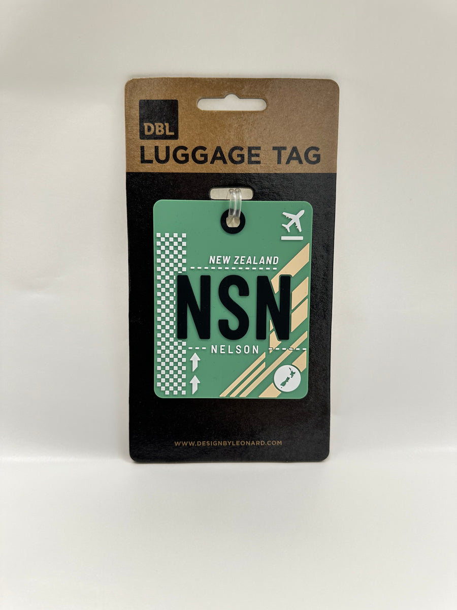 Nelson (NSN) Code Luggage Tag – Tom & Bridget Boutique
