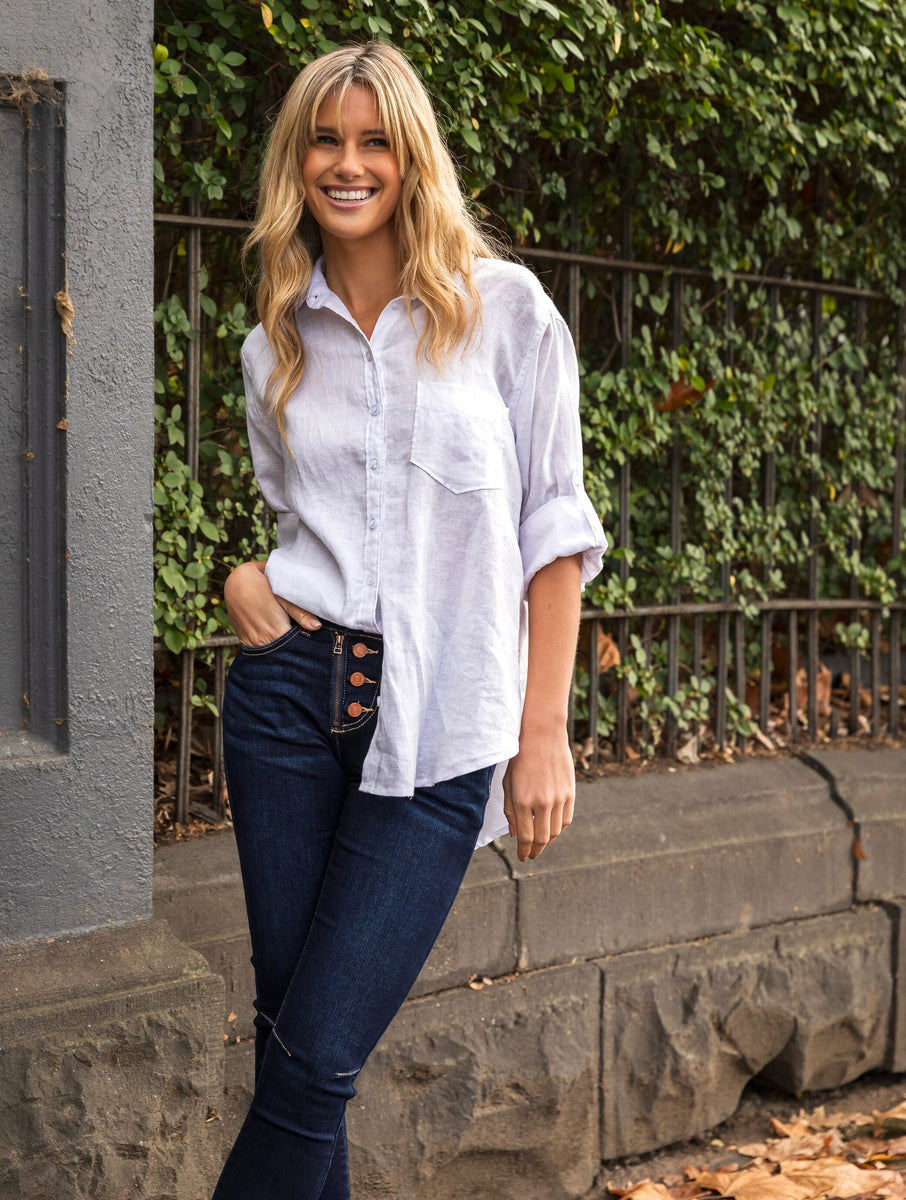 Louis Button-up Skinny Jean - Ink – Tom & Bridget Boutique