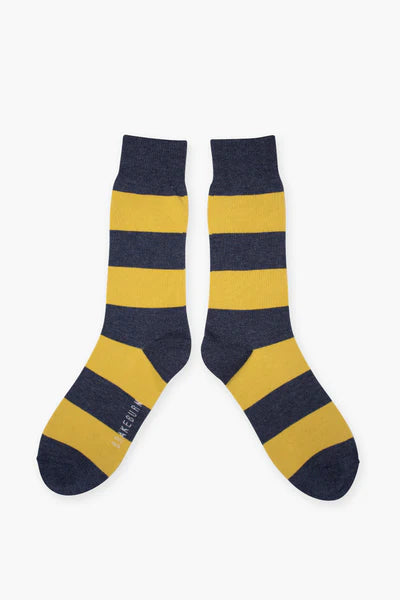 BRAKEBURN MENS YELLOW STRIPE SOCKS – Tom & Bridget Boutique