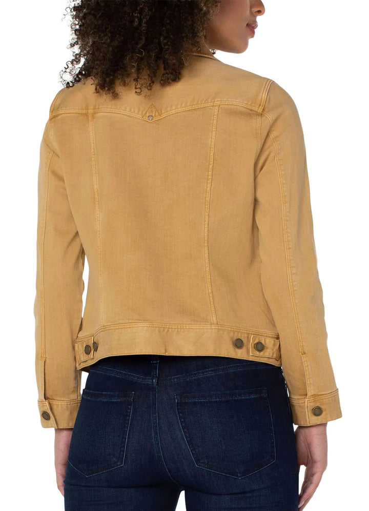 LIVERPOOL CLASSIC JEAN JACKET - GOLD HONEY – Tom & Bridget Boutique